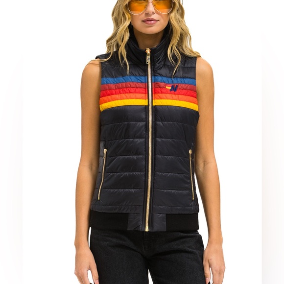 Aviator Nation | Jackets & Coats | Aviator Nation Womens 5 Stripe Vest ...